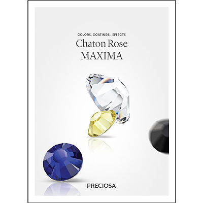 PC-CH-FB Preciosa Crystal Colour Charts - Chaton Rose Maxima Flatback ...